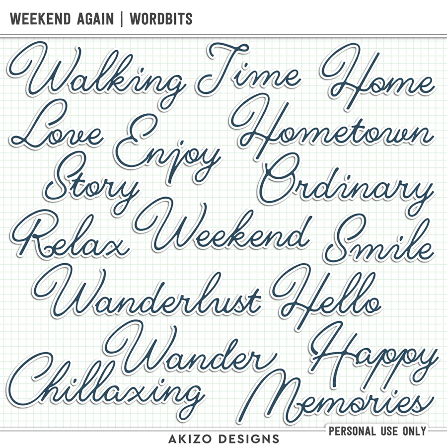 New – Weekend Again | Collection | Akizo Designs | DSB