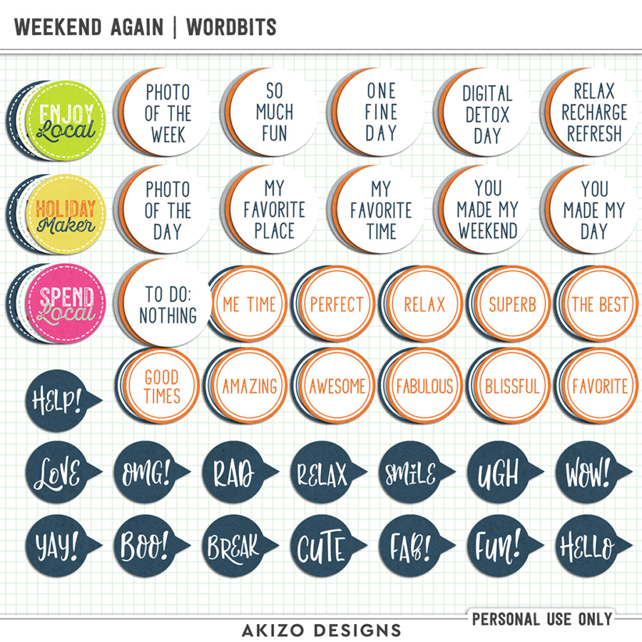 New – Weekend Again | Collection | Akizo Designs | DSB