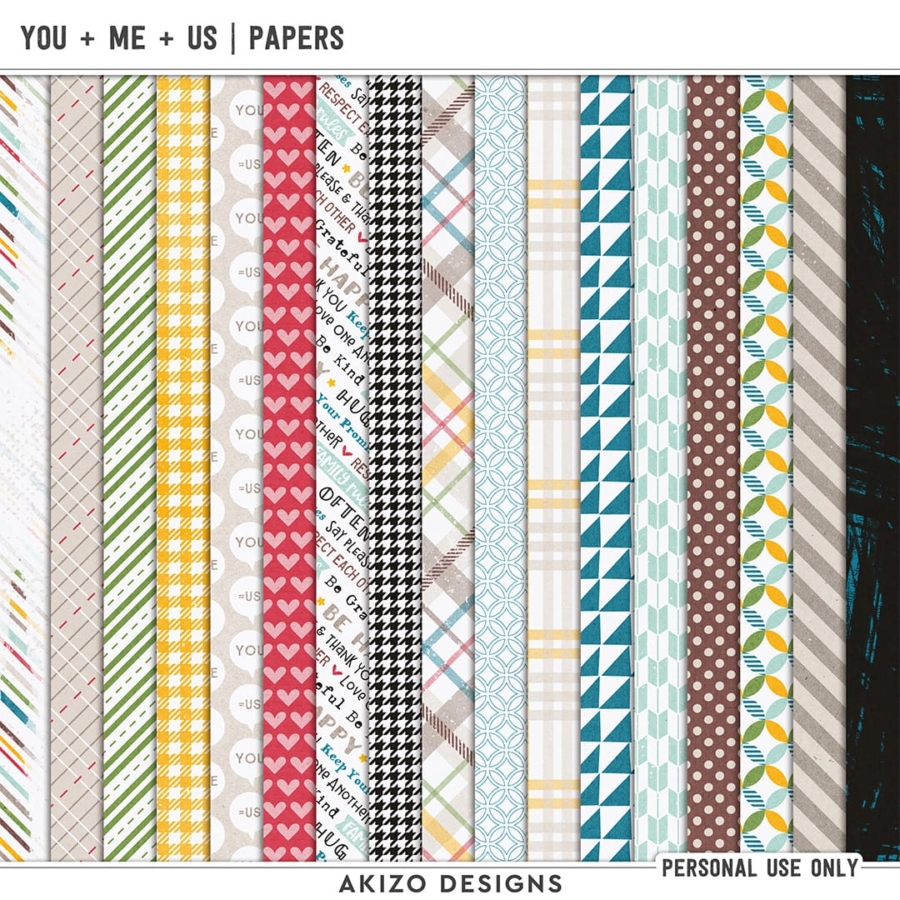 New – You + Me = Us | Collection | Akizo Designs | DS
